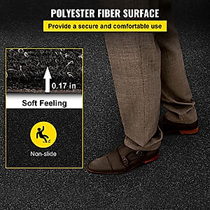 VEVOR Marine Carpet, 6 x 13 ft Boat Carpeting, Charcoal Black Marine Grade Boat Carpet, Indoor/Outdoor Marine Carpeting w/ Water-proof TPR Backing, Water-proof Carpet Roll for Home, Patio, Porch, Deck