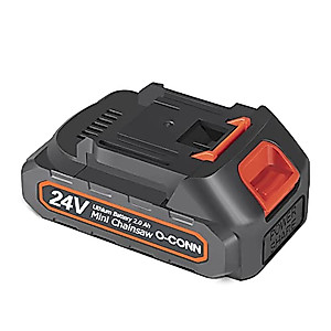 Mini Chainsaw Battery Replacement, 24V 2000mAh Rechargeable Battery, Cordless Electric Portable Handheld Chainsaw Accessories (Model 2)