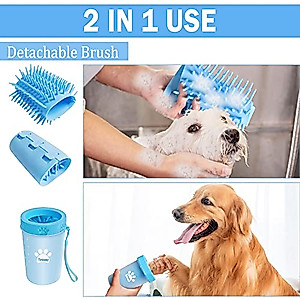 Tinioey Dog Paw Cleaner for Medium Dogs, Dog Paw Washer Pet Paw Cleaner Muddy Paw Cleaner, Dog Foot Washer Paw Buddy Paw Scrubber Paw Plunger
