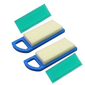 697153 Air Filter For BS 698083 794422 795115 697014 697015 Compatible With John Deere GY20573 Craftsman LT2000 LT1000 Lawn Mower Air Cleaner (2 Pack)