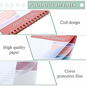 Hotop 6 Pack To Do List Notepad Daily Planner Notepad to Do Notebook Daily To Do List Notebook Daily To Do Notepads for Adults and Kids Classroom Office, 30 Sheets/ Pack (Mixed Colors, Fresh Style)