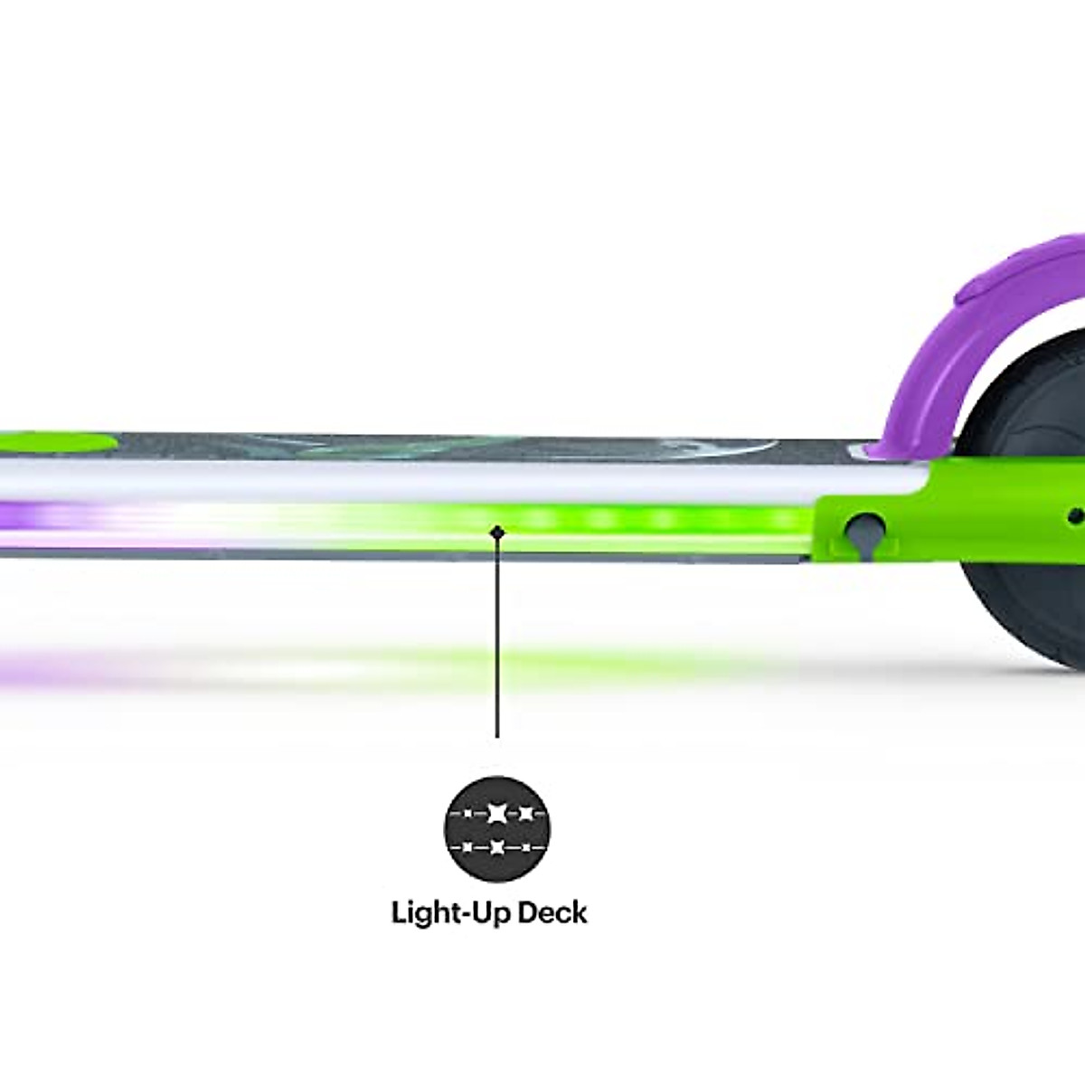 Jetson Disney Buzz Lightyear Kids' Electric Scooter, 7 Miles Per Hour, 4 Miles Max Range, 60-Watt Motor, Light-Up Deck, Height-Adjustable Handlebar, Ages 8+, JBUZZ-ELE