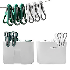 (36PCS White) Plastic Clothes Clips, Clothes Line Clips, Cloth Pegs for Hanging Clothes, Laundry Clothes Pins, Versatile Clips for Bags, Food, and Pic(Ideal for Apartments, Small Size)
