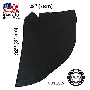 AMAL Niqab Muslim Nikab Women Burka Overhead Jilbab Long Hijab Abaya Khimar (Black)