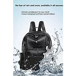 Women Backpack Purse PU Leather Shoulder Bag Travel Bag Handbag Casual Fashion Multifunctional Design Satchel Bag Anti-theft