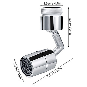 360 Degree Swivel Faucet Extender, Faucet Extender for Bathroom Sink, Splash Proof Large Angle Rotating Faucet Extender, Soft Water Discharge for Home Bathroom, Kitchen, Restaurant