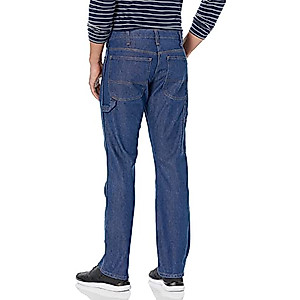 Dickies Men's Regular Fit Straight Carpenter Jean, Stonewashed Indigo Blue, 36 32