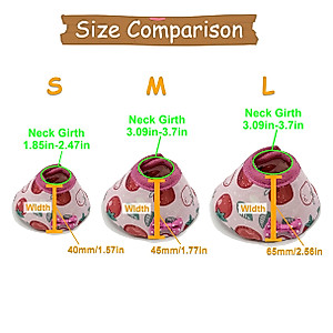 NABOO 4PCS Birds Anti-bite Elizabethan Collars, Anti-Grab Feather Plucking,Recovery Collar Cones,Adjustable Neck Cone,Large, Yello,Blue,Pink