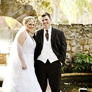 GSQWAHS Mens Ties Hunter Green Tie Dark Camo Army Green Ties for Men Camouflage Necktie Wedding Hunting Dress Oak Neck Tie Forest Men's Neckties