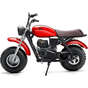 MotoTec 200cc 6.5HP Trailcross Gas Powered Mini Bike Red