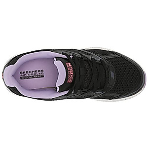 Skechers Women's GO Run CONSISTENT-Vivid Horizon Sneaker, Black/Lavender, 7