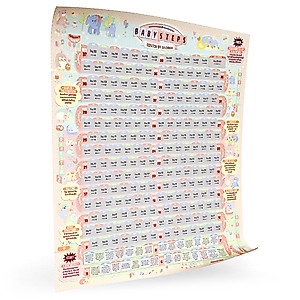 BabySteps Pregnancy Gift Scratch-Off Calendar - 236 Entertaining Facts & Tips