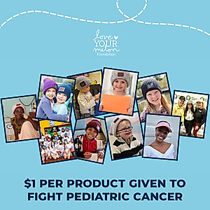 Love Your Melon Beanie for Babies - 100% Soft Cotton Stretchable Pom Beanies Knitted Winter Hats for Baby Boys & Girls - Thick & Stylish Knit Hat Skully Caps Head & Ears Warmer (Black Speckled)