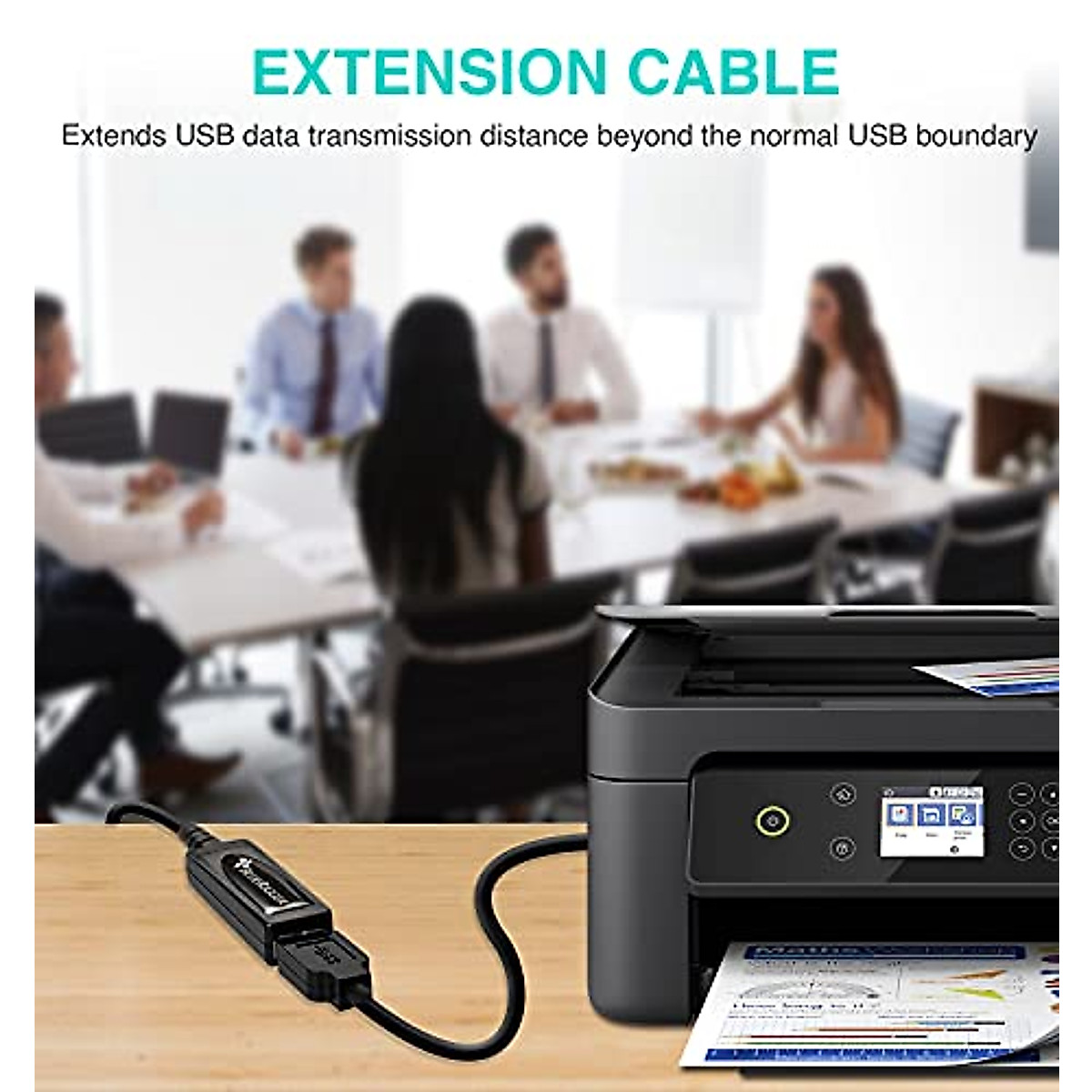 BlueRigger USB 2.0 Type A Male to A Female Active Extension/Repeater Cable - 32 Feet (10M)