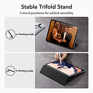 ESR for iPad 10th Generation Case, iPad 10th Folio Case (2022, 10.9 Inch), Convenient Magnetic Attachment, Two-Way Trifold Stand, Lightweight Protection, Rebound Series, Black
