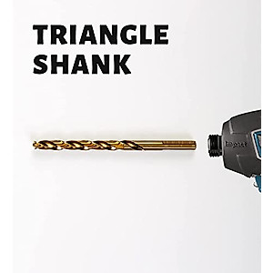 INTOO Hss Cobalt Drill Bits Set 13PCS Triangle Shank,Industry Drill bits with Golden Ratio Tip,