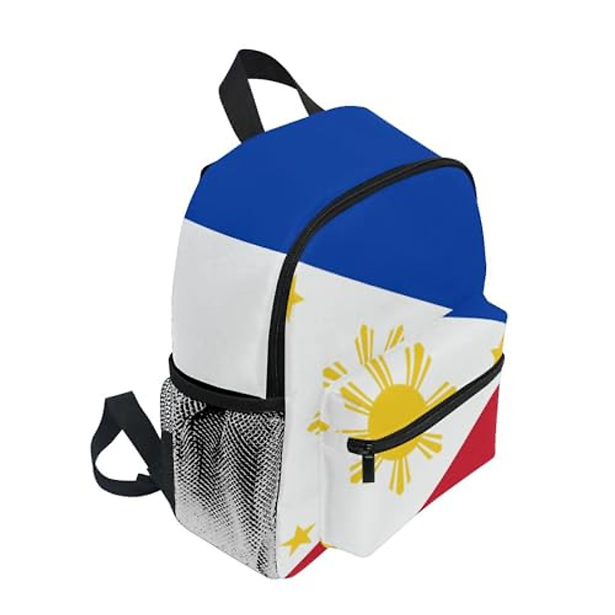 Hwasondy Philippines Flag School Bookbag, Durable Cute Multi Compartment Preschool Primary Backpack for Boys Girls
