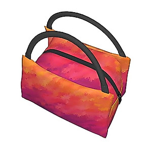 Fubido Zombie Halloween Theme, Lunch Bag for Women Men,Dead Man Walking in Danger Scary Scene,Insulated Lunch Box,Reusable Lunch Tote Bag for Meal Prep,Work,Travel,Red Sepia