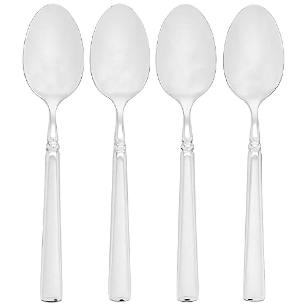 Oneida Easton Fine Flatware Teaspoons, Set of 4 , 18/10 Stainless Steel, Silverware Set, Dishwasher Safe