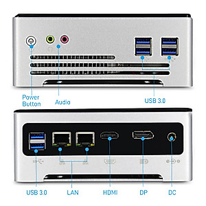 ALLASONE Mini PC Windows 11 Pro Core i7-1165G7,Mini Computer Dual LAN,32GB DDR4 RAM 512GB M.2 NVME SSD,Micro Computer USB3.0 HDMI DP, Dual Band WiFi BT 4.2
