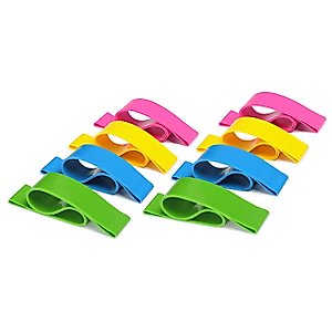 Towel Bands(8 Pack), Better Alternative to Beach Towel Clips, Towel Bands for Beach Chairs Cruise, Pool, Travel, Cruise Ship and Beach Vacation