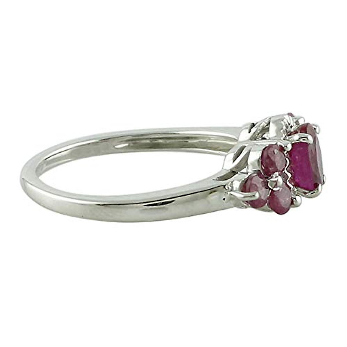 Carillon Ruby Gf Oval Shape Natural Non-Treated Gemstone 925 Sterling Silver Ring Engagement Jewelry for Women & Men