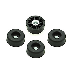 8 Soft Round Rubber Feet Bumpers .437 Inch H X 1.062 Inch D - Made in USA