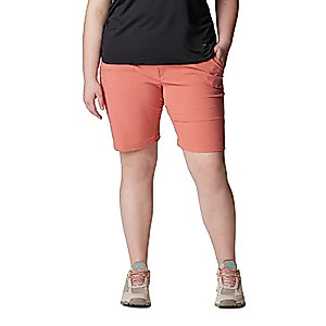 Columbia Women's Saturday Trail Long Short, Dark Coral, 12