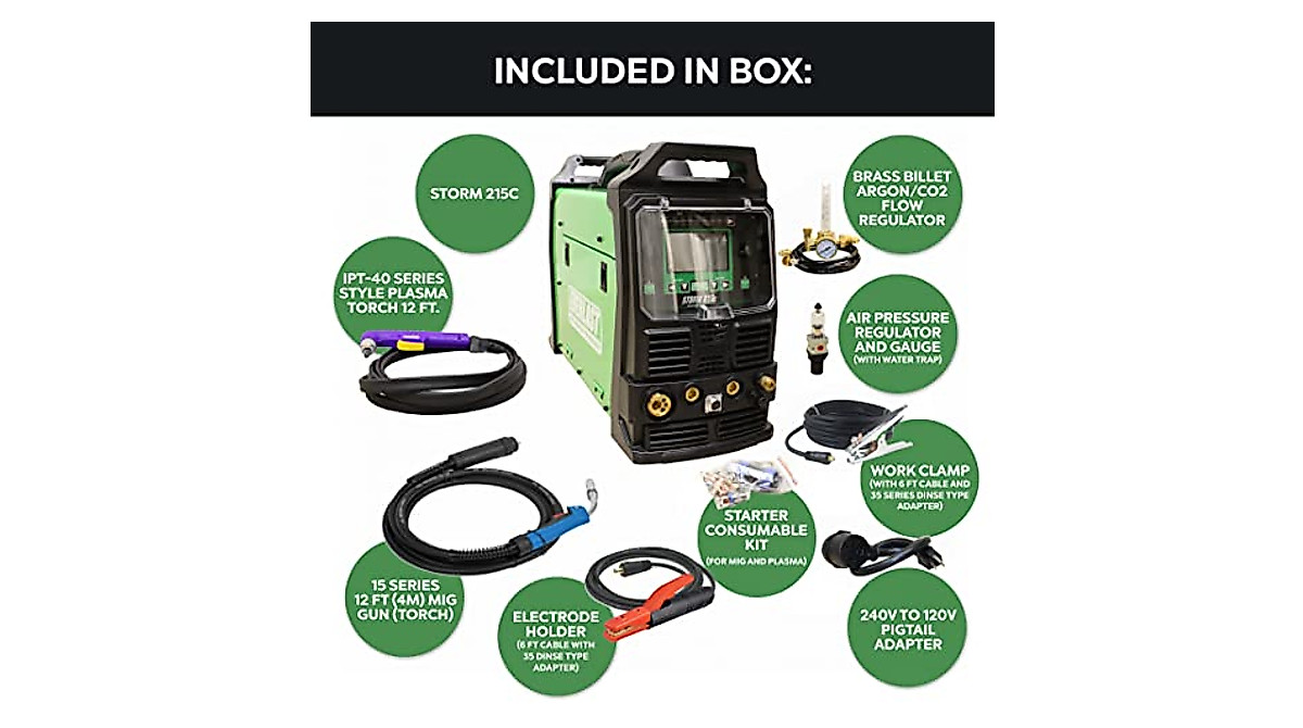 Storm 215C Multi-Process Welder 2022 - Versatile 120/240V MIG, Stick ...