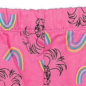 DreamWorks Trolls Poppy Toddler Girls Short Sleeve T-Shirt French Terry Shorts Set White/Pink 3T