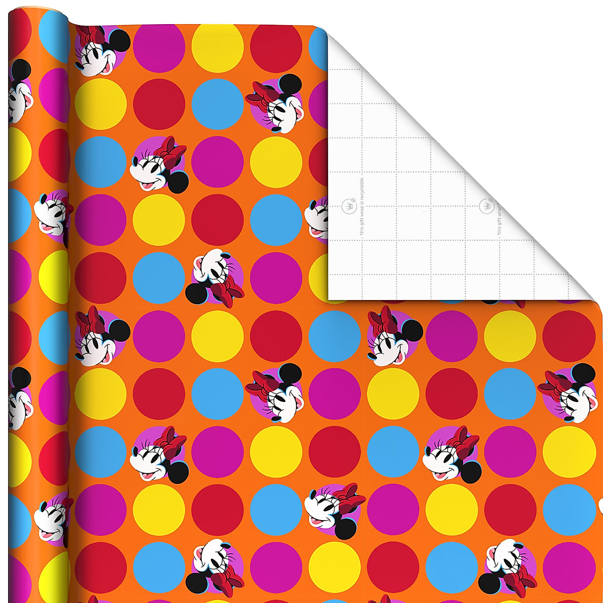 Hallmark Disney Wrapping Paper Rolls for Kids Birthdays, Christmas, Any Occasion (Set of 3 Rolls: 60 sq. ft. ttl.) Mickey Mouse, Minnie Mouse, Pluto, Donald Duck, Daisy Duck