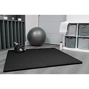 Kangler Puzzle Exercise Mat, 20 Tiles Foam Interlocking Exercise Mats - Floor Tiles for Gym Equipment and Cushion for Workouts