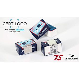 Blue Diamond Billiard Pool Cue Chalk w/Certilogo protection - 4 pcs by Longoni