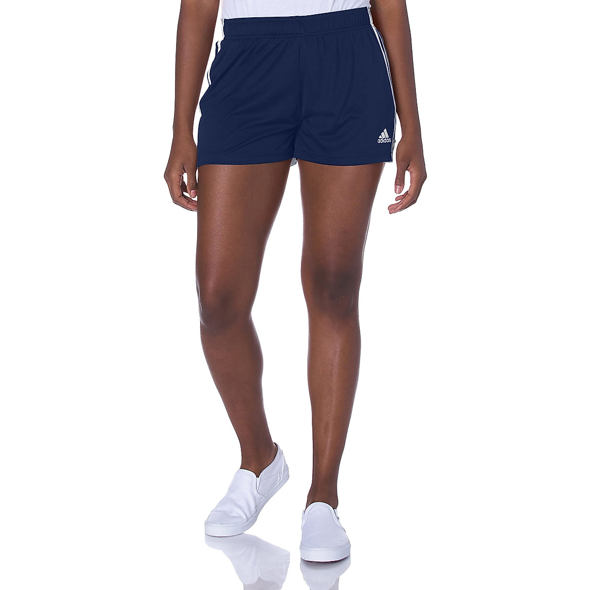 adidas Women's Tastigo 19 Shorts, Dark Blue/White, X-Large