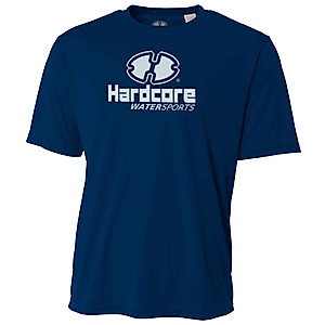 Hardcore Water Sports Mens Rash Guard Surf Swimwear Swim Shirt SPF Sun Protection Loose Fit Fitting