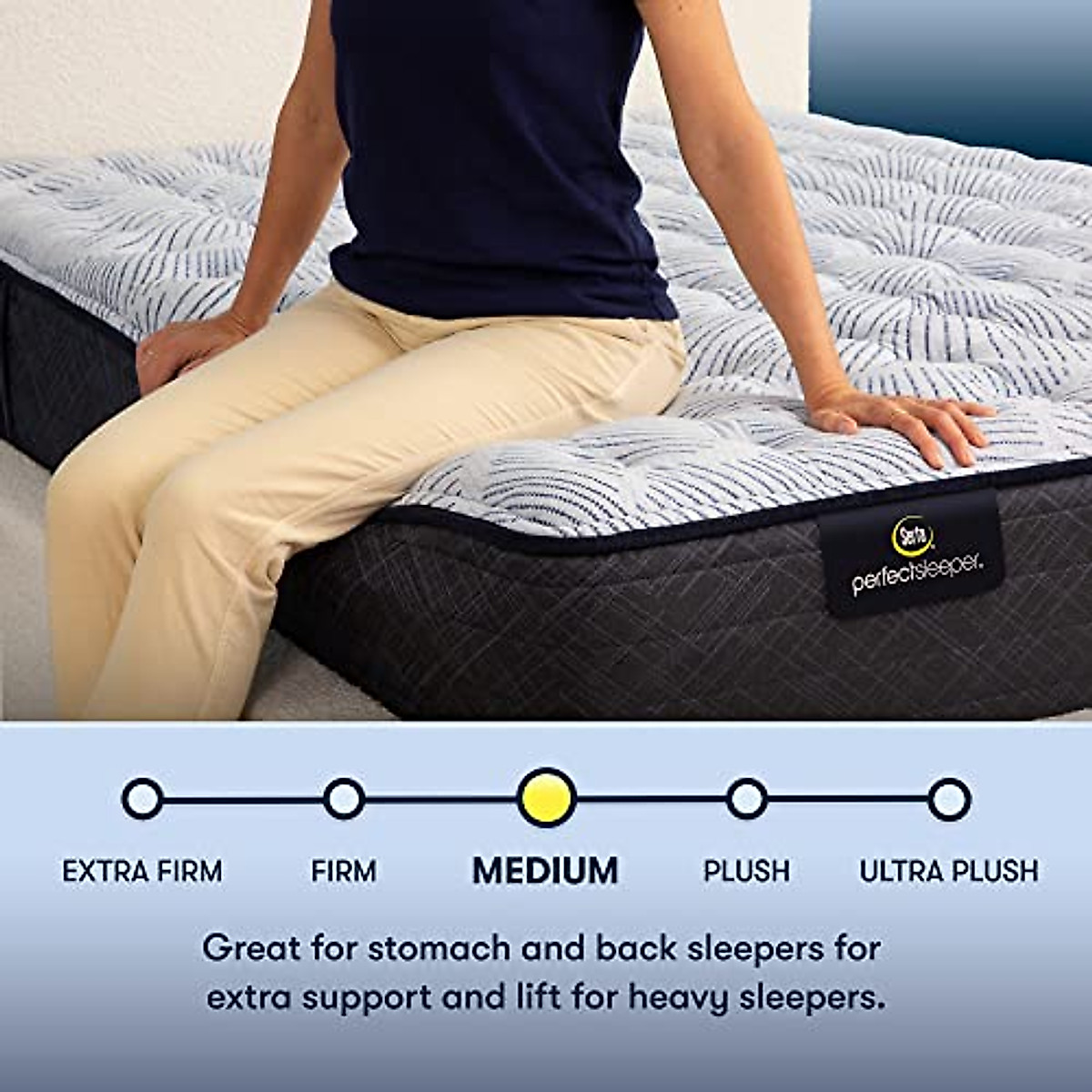 Serta Perfect Sleeper Enhanced 13.5" King Mattress - Medium, Cooling Gel Memory Foam, Pocket Innersprings for Motion Isolation, Edge Support, CertiPUR-US Certified - Nurture Night