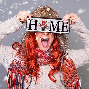 Baisnuo Home Gnome Signs Decor, interchangeable sign with 12 Pieces Holiday Wooden Table Top Shelf Decor for Front Porch Wall Outside Garden Indoor seasonal decorations