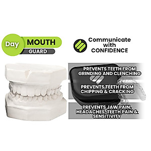 SENTINEL MOUTHGUARDS No-Show Daytime Mouth Guard for Teeth Grinding and Clenching | Custom Fit for Durability and Protection | BPA-Free and Dentist-Approved | Made in USA