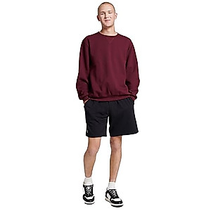 Russell Athletic Men's Dri-Power Fleece Crew, Maroon, Medium