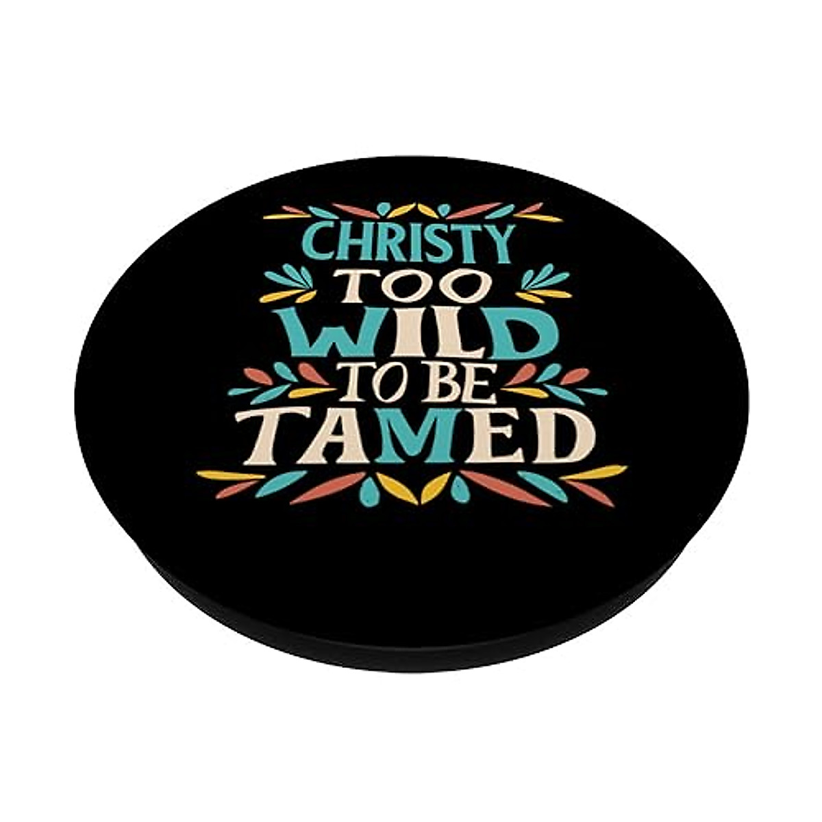 CHRISTY Name Cute Retro Girls Wildflower CHRISTY Name PopSockets Standard PopGrip