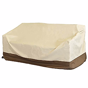 Sundale Outdoor Furniture Cover for Loveseat, Waterproof Bench Cover, Outdoor Dustproof Sofa Cover, 89" x 34" x 33"