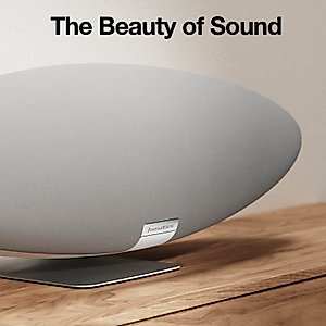 Bowers & Wilkins Zeppelin Wireless Speaker, Iconic Design, 5 Drivers including Subwoofer, Wireless Streaming via Bluetooth, Alexa Built-in, AirPlay & Spotify Connect, Multiroom Support, Pearl Grey