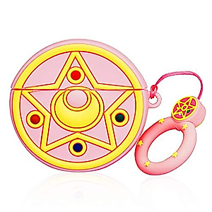 Oqplog for Airpod Pro for AirPods Pro 2019/Pro 2 Gen 2022 Case 3D Cute Fun Cartoon Funny Character Air Pods Pro Cover for Girls Women Teen Boys Unique Kawaii Trendy Soft Silicone Cases – Pink Star