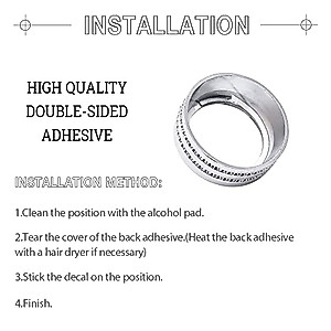 1797 AC Air Conditioning Knob Covers Accessories for Toyota RAV4 2023 2022 2021 2020 2019 Bling Sticker Decal Crystal Silver Pack of 2