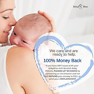 Anti-Scratch Mittens for Babies 0-3 Months - Pack of 7 Newborn Mitts - No Scratch Gloves for Boys - Cotton Gloves For Infants with Laundry Bag