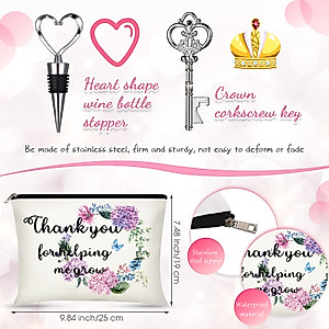 Sabary Christmas Teacher Appreciation Gifts Set Teacher Tumbler for Women, Teacher Cosmetic Bag Unisex Socks Code Bracelet Keychains Bookmark, Back to School Gifts Basket for Birthday Teachers' Day