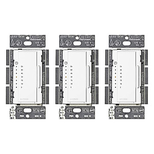 Lutron MAIN-88458 (3 Pack) White Maestro Countdown Timer Fans or Halogen and Incandescent Bulbs | MA-T51-WH