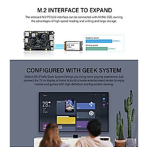 Firefly ROC-RK3566-PC Rockchip RK3566 4GB RAM Single Board Computer Support Caffe/TensorFlow and Geek System