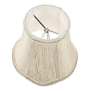 DOITOOL 2pcs Fabric Lampshade Rustic Floor Lampshade Royal Lamp Shades Lamp Shade Replacement Fabric Lamp Shade Lamp Shade Fabric Cloth Nightstand Lamp Shade Pagoda Iron Sector