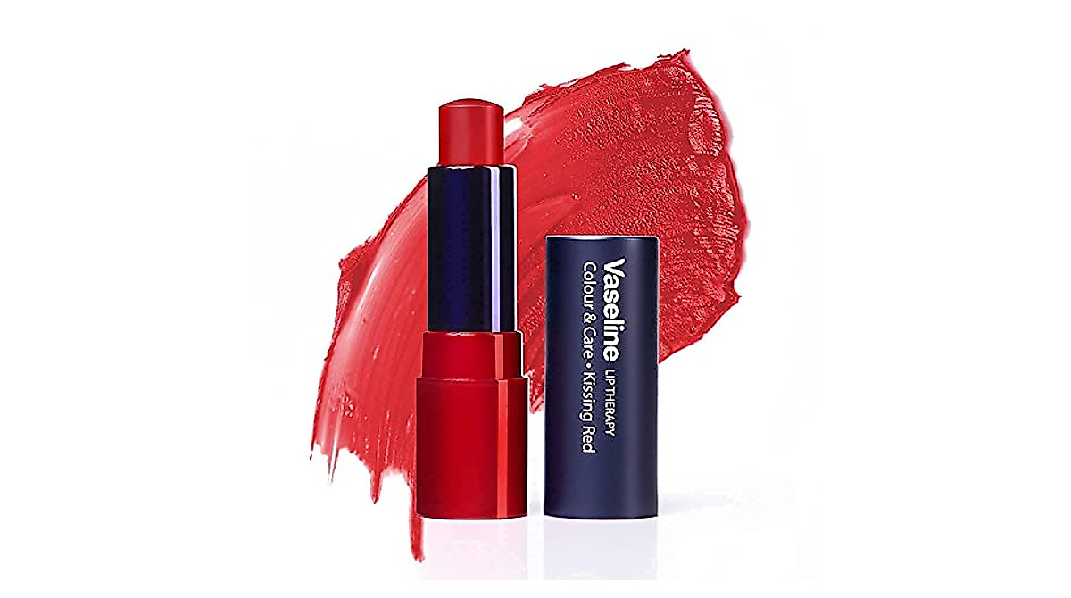 Vaseline Lip Therapy Color & Care Tinted Lip Balm in Kissing Red